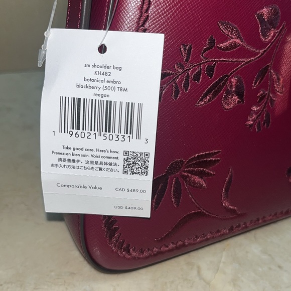 kate spade | Bags | Kate Spade Reegan Botanical Embroidered Saffiano ...